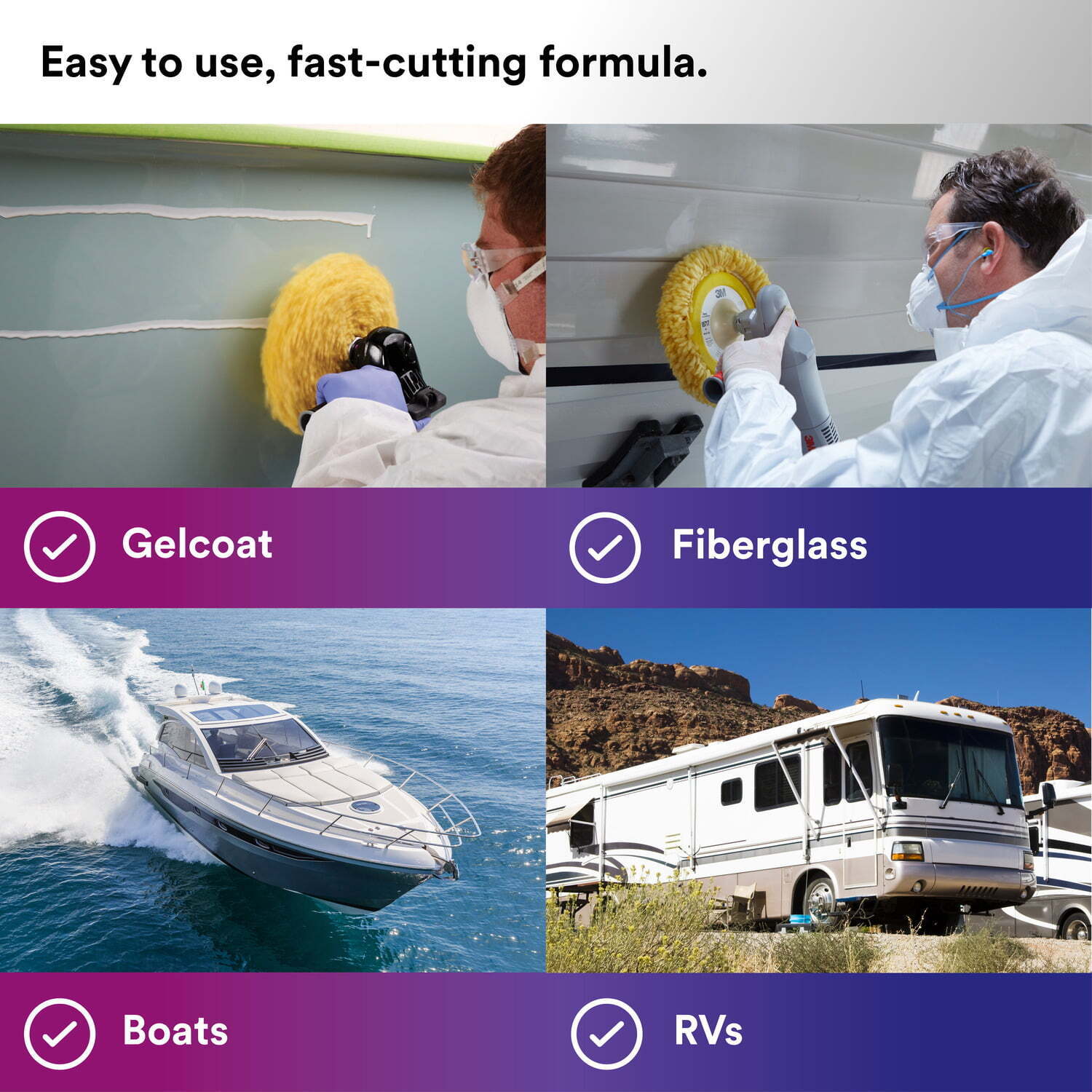 Elevate Shine With 3M Perfect-It Compound Gelcoat Light Cutting Polish + Wax