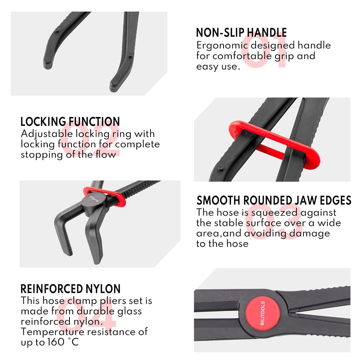 Radiant Review: BILITOOLS 90 Degree Plastic Hose Pinch Off Pliers # ...
